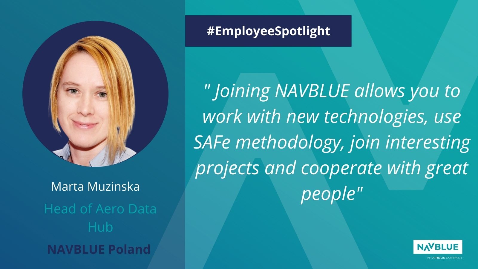 NAVBLUE Employee Spotlight: Marta Muzinska - NAVBLUE